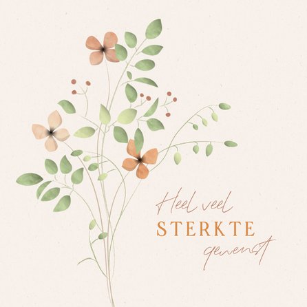 Condoleance kaart - Condoleancekaart maken | Kaartje2go