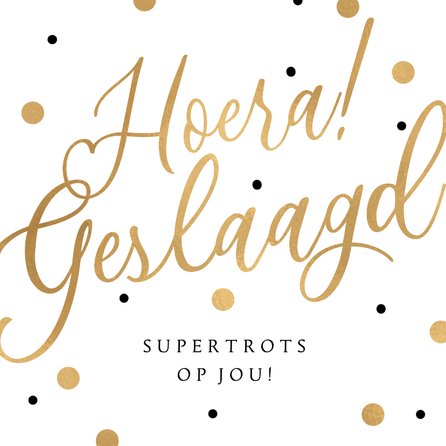 Geslaagd? Gefeliciteerd! - felicitatiekaarten | Kaartje2go