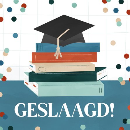 Geslaagd? Gefeliciteerd! - felicitatiekaarten | Kaartje2go