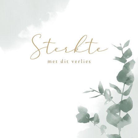 Condoleance kaart - Innige deelneming kaarten | Kaartje2go