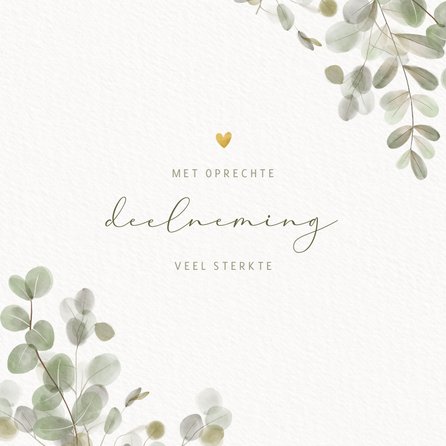 Condoleance kaart - Condoleancekaart maken | Kaartje2go