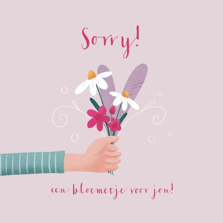 Sorry kaarten - Sorry zeggen met een kaart | Kaartje2go