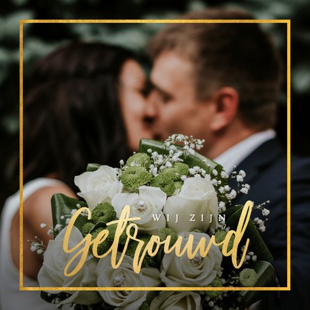 Wij zijn getrouwd kaarten maken & versturen | Kaartje2go