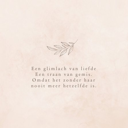 Condoleance kaart maken en sturen | Innige deelneming kaarten