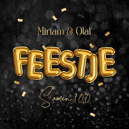 Samen 100 jaar? Samen feestje 40, 50, 60 of 80 | Kaartje2go