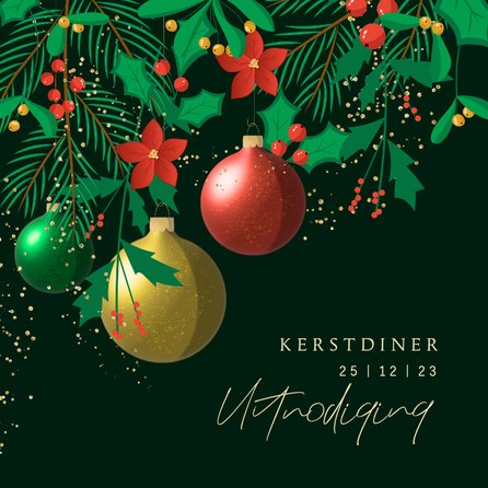 Kerst uitnodiging | Kaartje2go