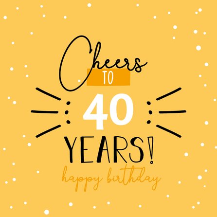 Verjaardagskaarten 40 jaar | Kaartje2go