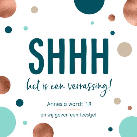 Verrassingsfeest uitnodiging | Kaartje2go