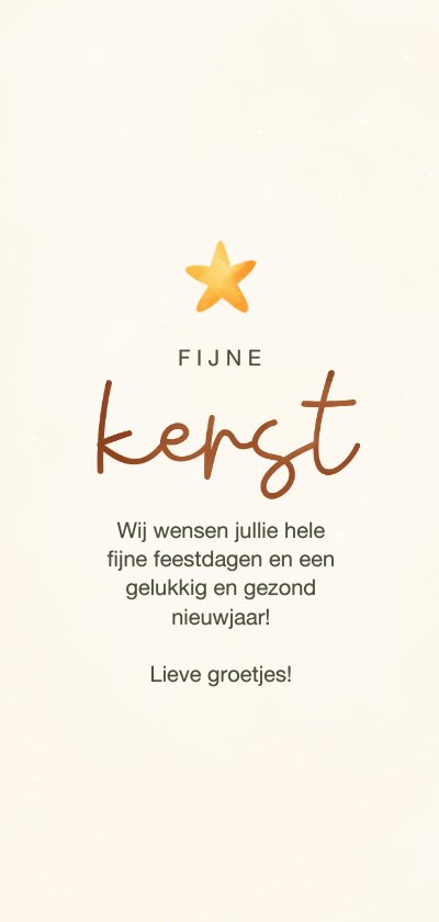 Kerstkaart illustratie beertje en kerstboom met | Kaartje2go