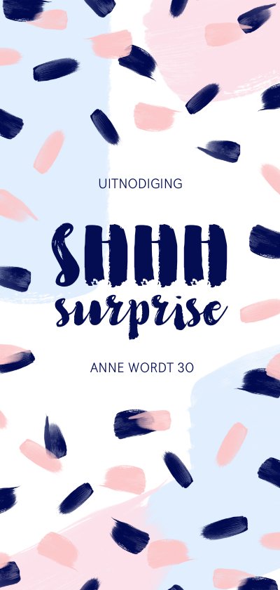 Uitnodiging surprise party verrassingsfeest | Kaartje2go