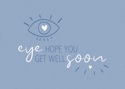 Beterschap Eye hope you get well soon | Kaartje2go
