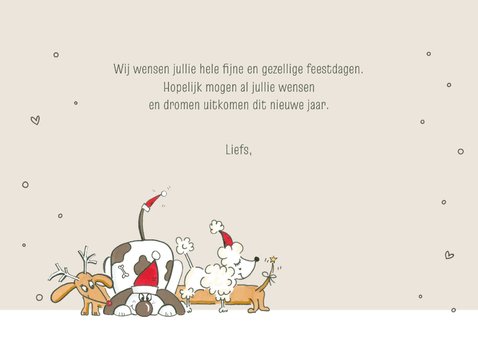 Kerstkaart vrolijke honden bende met | Kaartje2go