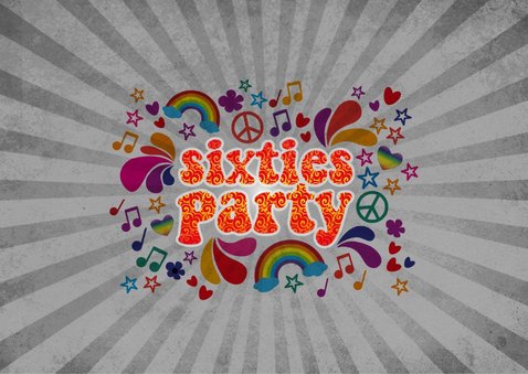 Uitnodiging Sixties party - Uitnodigingen | Kaartje2go