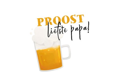 Vaderdagkaart proost bier fijne Vaderdag papa | Kaartje2go