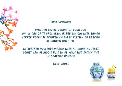 Zomaar gezellig bij jezelf zijn - Wenskaarten | Kaartje2go