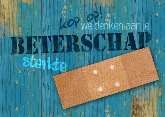 Beterschapskaart collega - Als beste getest | Kaartje2go