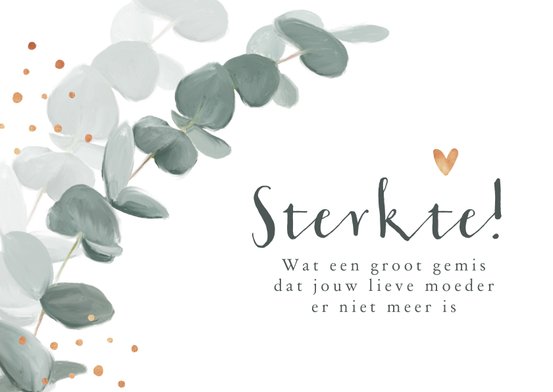 Condoleance kaart maken en sturen | Innige deelneming kaarten