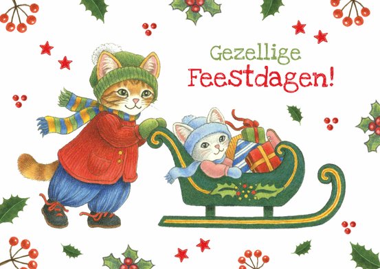 Kerstkaarten met dieren | Kaartje2go