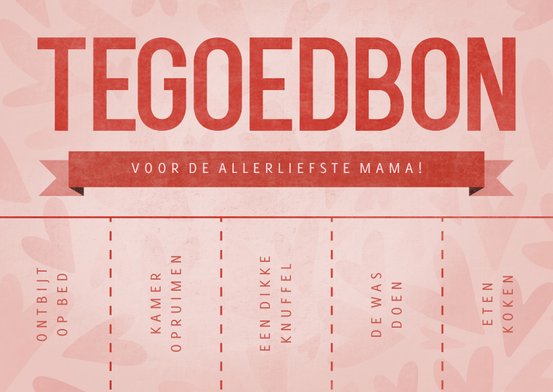 Tegoedbon maken - zelfgemaakte cadeaubon sturen | Kaartje2go