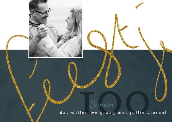 Samen jarig uitnodiging maken | Samen 100 jaar | Kaartje2go