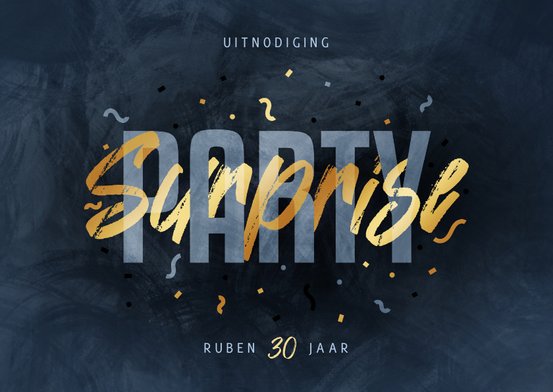 Verrassingsfeest uitnodiging | Kaartje2go