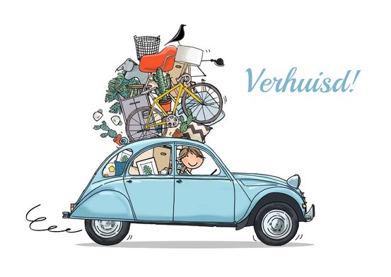 Grappige verhuiskaarten » Maak je zo bij Kaartje2go