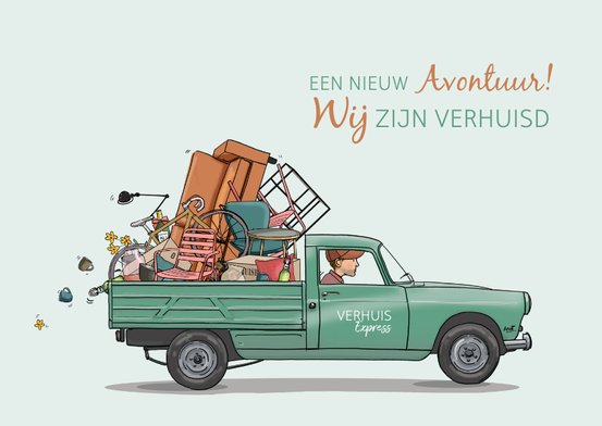 Grappige verhuiskaarten » Maak je zo bij Kaartje2go