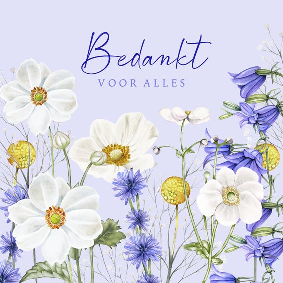 Bedankt kaarten | Bedank iemand met een kaartje
