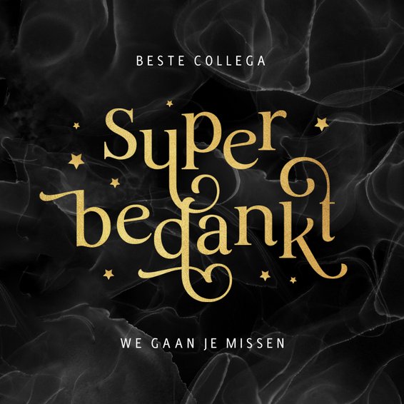 Bedankkaarten collega | Kaartje2go