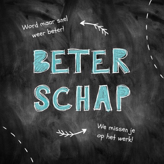 Beterschapskaart collega - Als beste getest | Kaartje2go