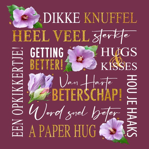 Beterschapskaart collega - Als beste getest | Kaartje2go