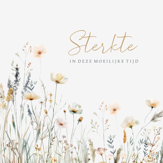 Condoleance kaart maken en sturen | Innige deelneming kaarten