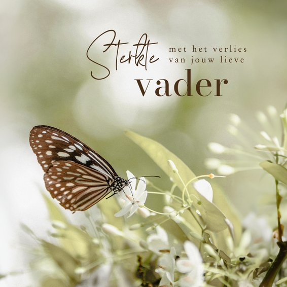 Condoleance kaart vader | Kaartje2go