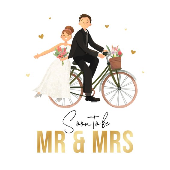 Grappige trouwkaart cartoon humor uitnodiging | Kaartje2go