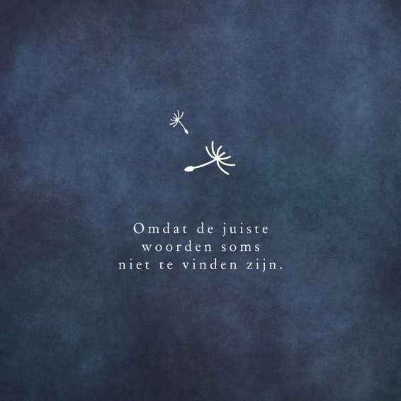 Condoleance kaart vader | Kaartje2go