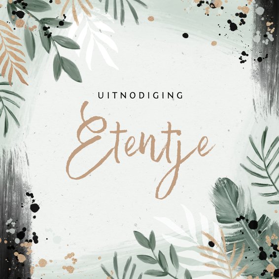 Uitnodiging etentje - Uitnodiging diner of lunch maken