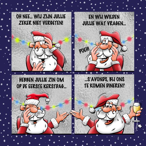 Grappige kerstkaarten 2025 | Humor | Kaartje2go
