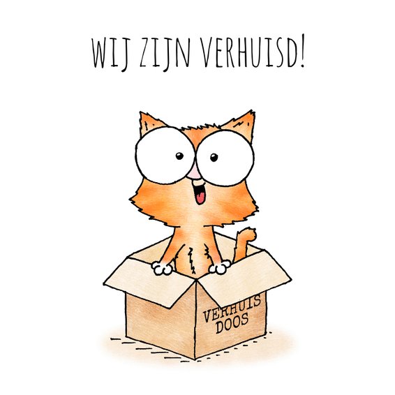 Grappige verhuiskaarten » Maak je zo bij Kaartje2go