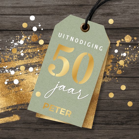 Uitnodiging 50 jaar maken | 50e verjaardag vieren!