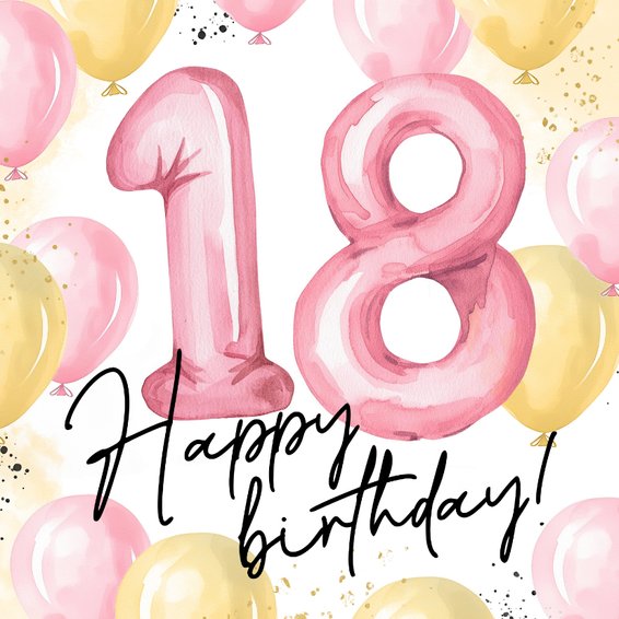Verjaardagskaart 18 jaar | Grappige kaarten | Kaartje2go
