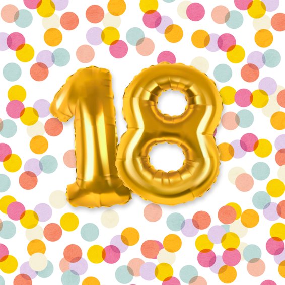 Verjaardagskaarten voor de 18 jarige | Kaartje2go