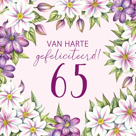 Verjaardagskaarten 65 jaar | Kaartje2go