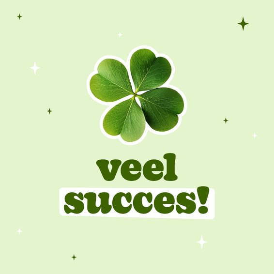 Succes kaart | Kaartje2go