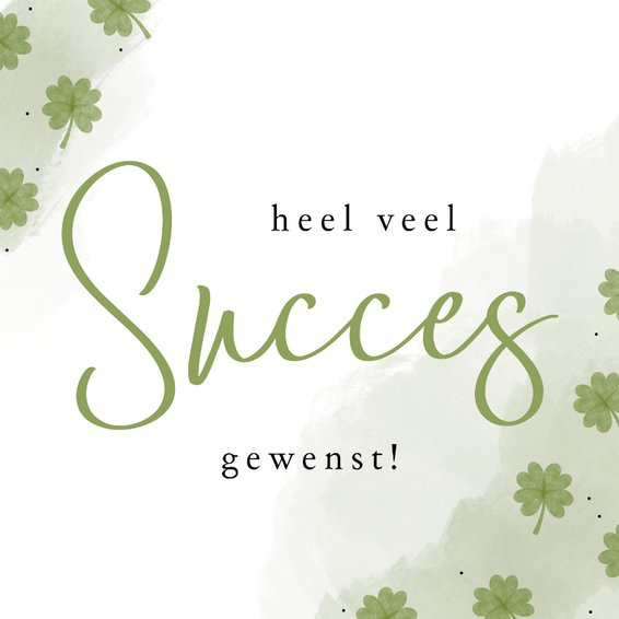 Succes kaart | Kaartje2go