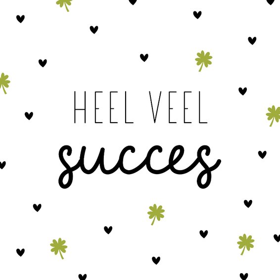 Succes examen kaartje versturen | Kaartje2go