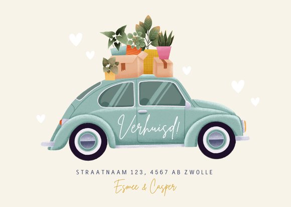 Grappige verhuiskaarten » Maak je zo bij Kaartje2go