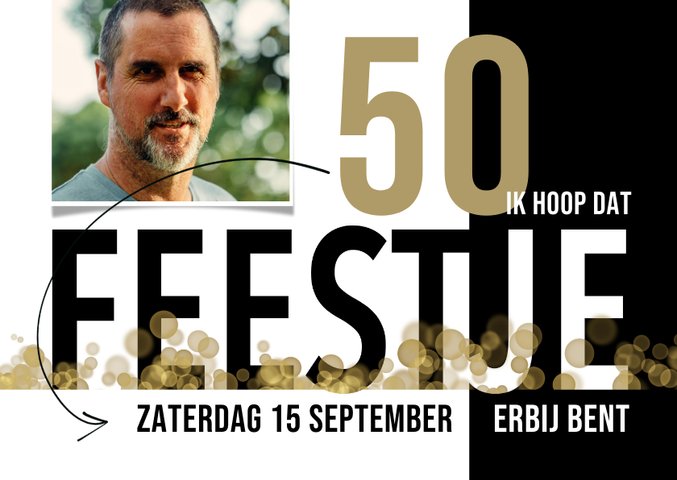 Uitnodiging 50 jaar maken | 50e verjaardag vieren!