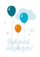 Zoon geboren felicitatie Ballon | Kaartje2go