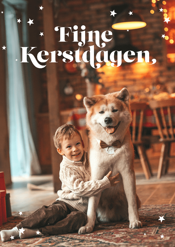 Kerstkaart picture perfect fijne kerstdagen | Kaartje2go