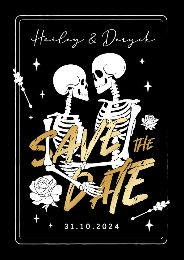 Save the date rock'n roll metal gothic punk | Kaartje2go
